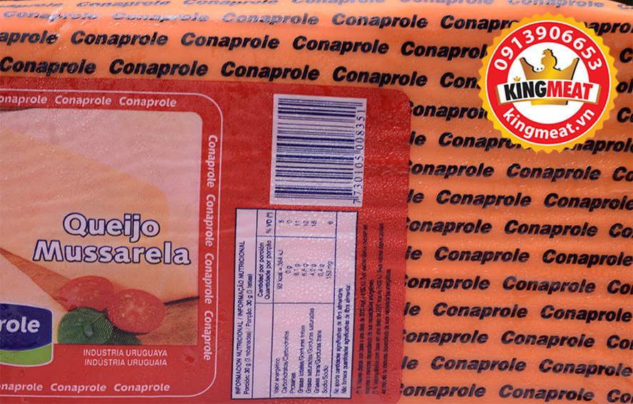 PHÔ MAI MOZZARELLA ĐỎ CONAPROLE - QUESO MOZZARELLA-KHỐI 5 KG | Nguyên ...