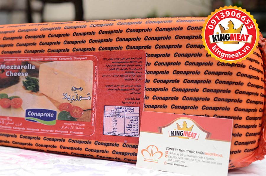 PHÔ MAI MOZZARELLA ĐỎ CONAPROLE - QUESO MOZZARELLA-KHỐI 5 KG | Nguyên ...