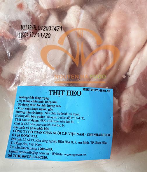 DA MỠ HEO CP GÓI 1KG | Nguyên Hà chuyên cung cấp xúc xích, pate, Jambon ...