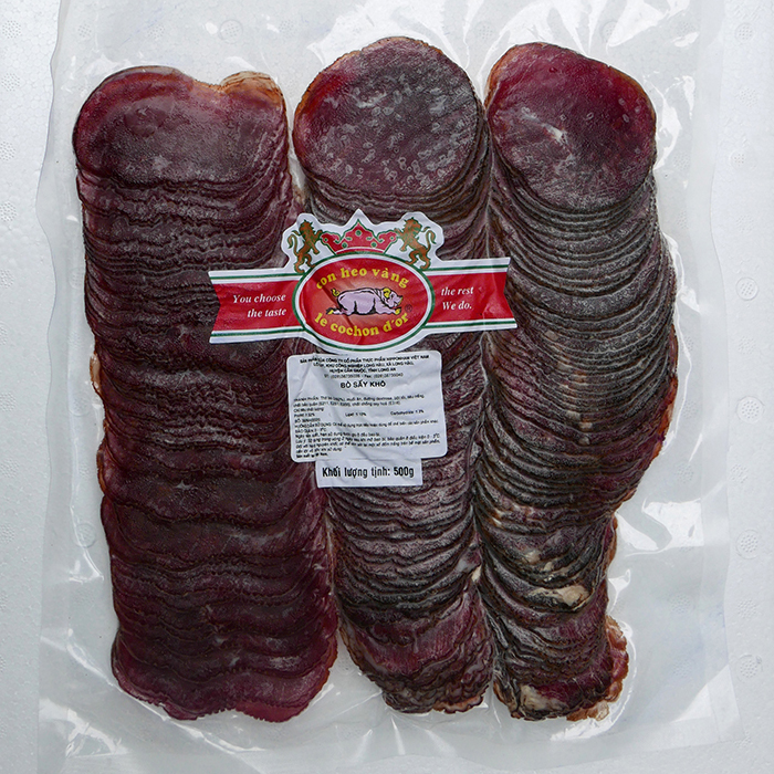 BÒ SẤY KHÔ CẮT LÁT - DRY BEEF STYLE GRISONS SLICED - BEEF GRISON ...