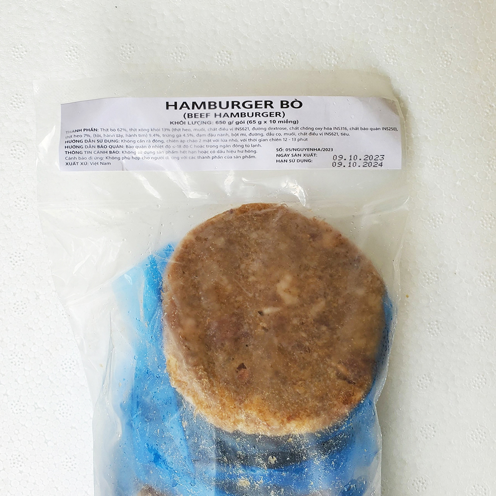Nhân Bánh Hamburger Bò - Beef Hamburger | Nguyên Hà chuyên cung cấp xúc ...