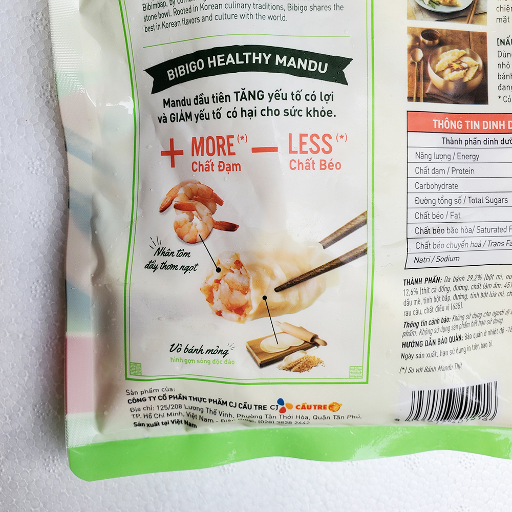 Bánh Xếp Mandu Hàn Quốc Healthy Nhân Tôm