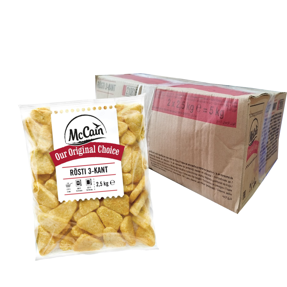 Khoai Tây Hashbrown Tam Giác Mc Cain (2.5kg/ Bao,10kg/Thùng) | Nguyên ...