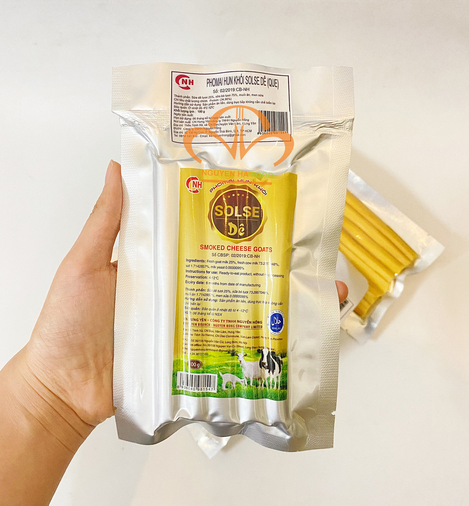 Phô Mai Dê Hun Khói Solse Que – Smoked Cheese Goats 100g
