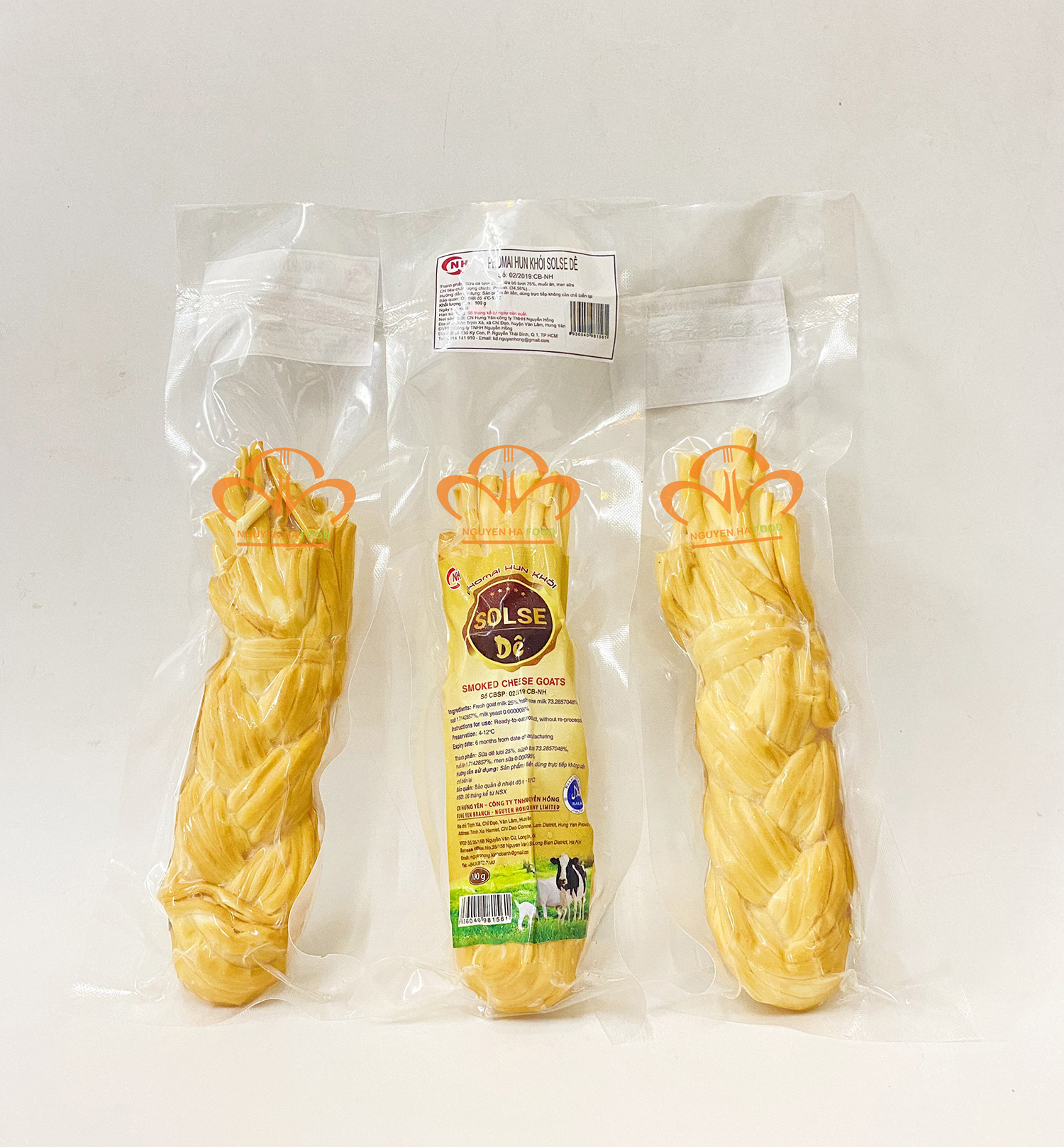 Phô Mai Dê Hun Khói Solse Sợi – Smoked Cheese Goats 100g