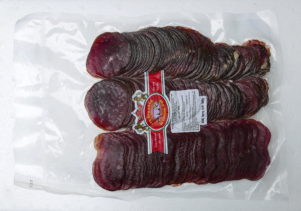 BÒ SẤY KHÔ CẮT LÁT - DRY BEEF STYLE GRISONS SLICED - BEEF GRISON ...