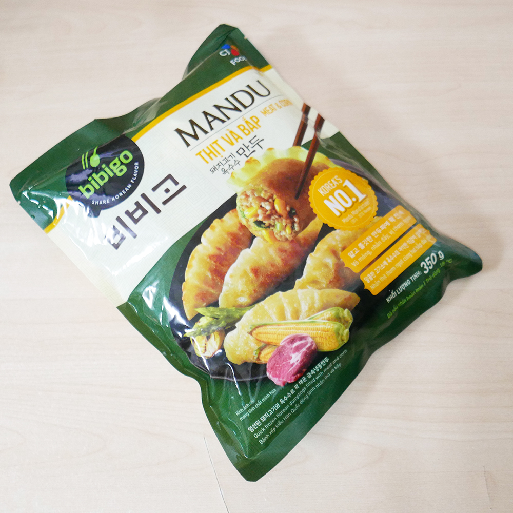 Bánh Xếp Kiểu Hàn Quốc Mandu Thịt Và Bắp Gói 350gr - Nguyên Hà Food.