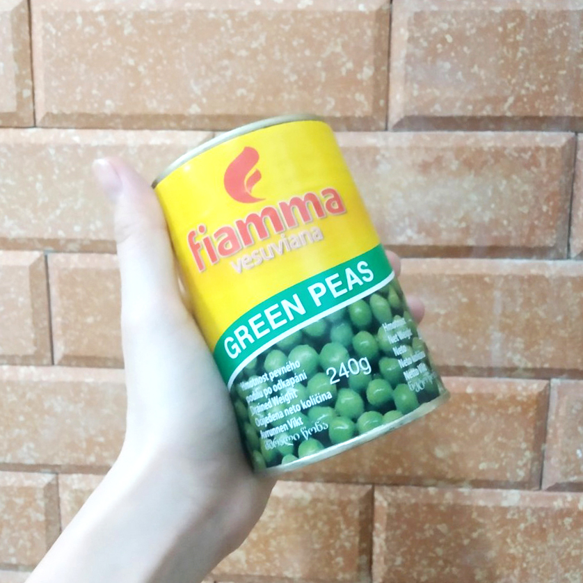 Đậu Hà Lan Đóng Hộp Fiamma (400gr/lon, 24 lon/thùng) | Nguyên Hà chuyên ...
