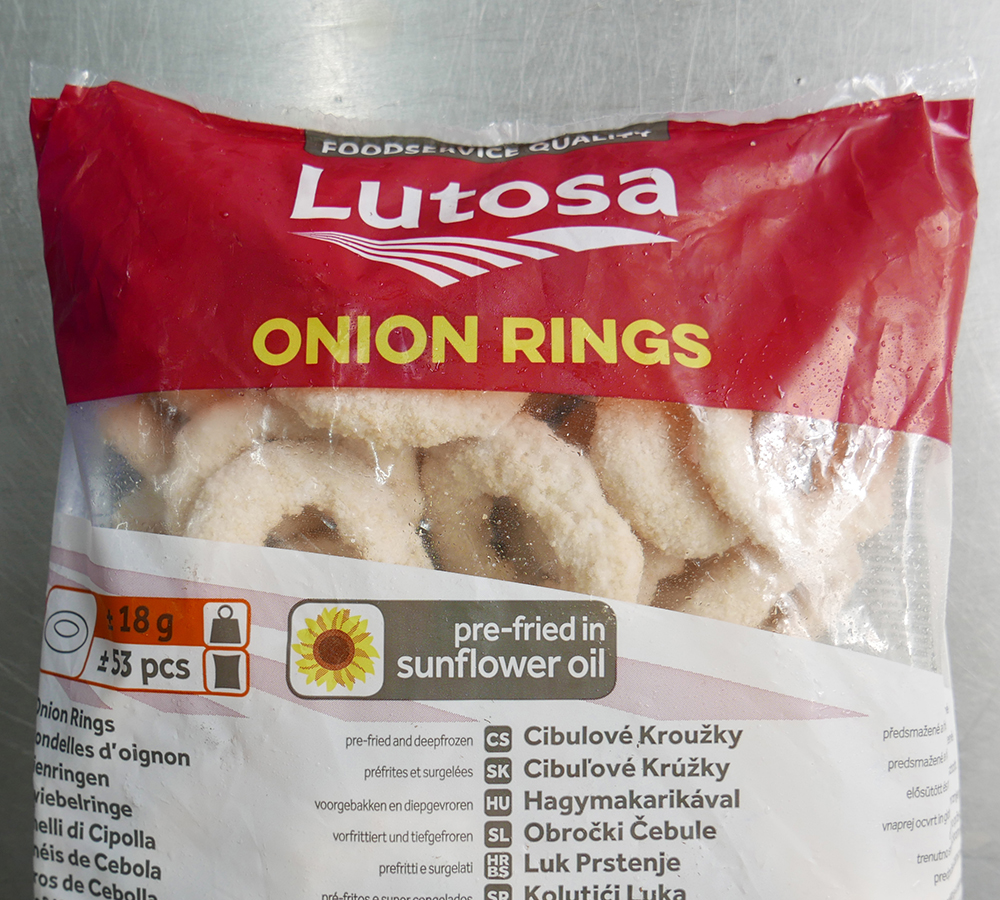 Hành Tây Cắt Vòng Tẩm Bột Lutosa - Onion Rings Lutosa