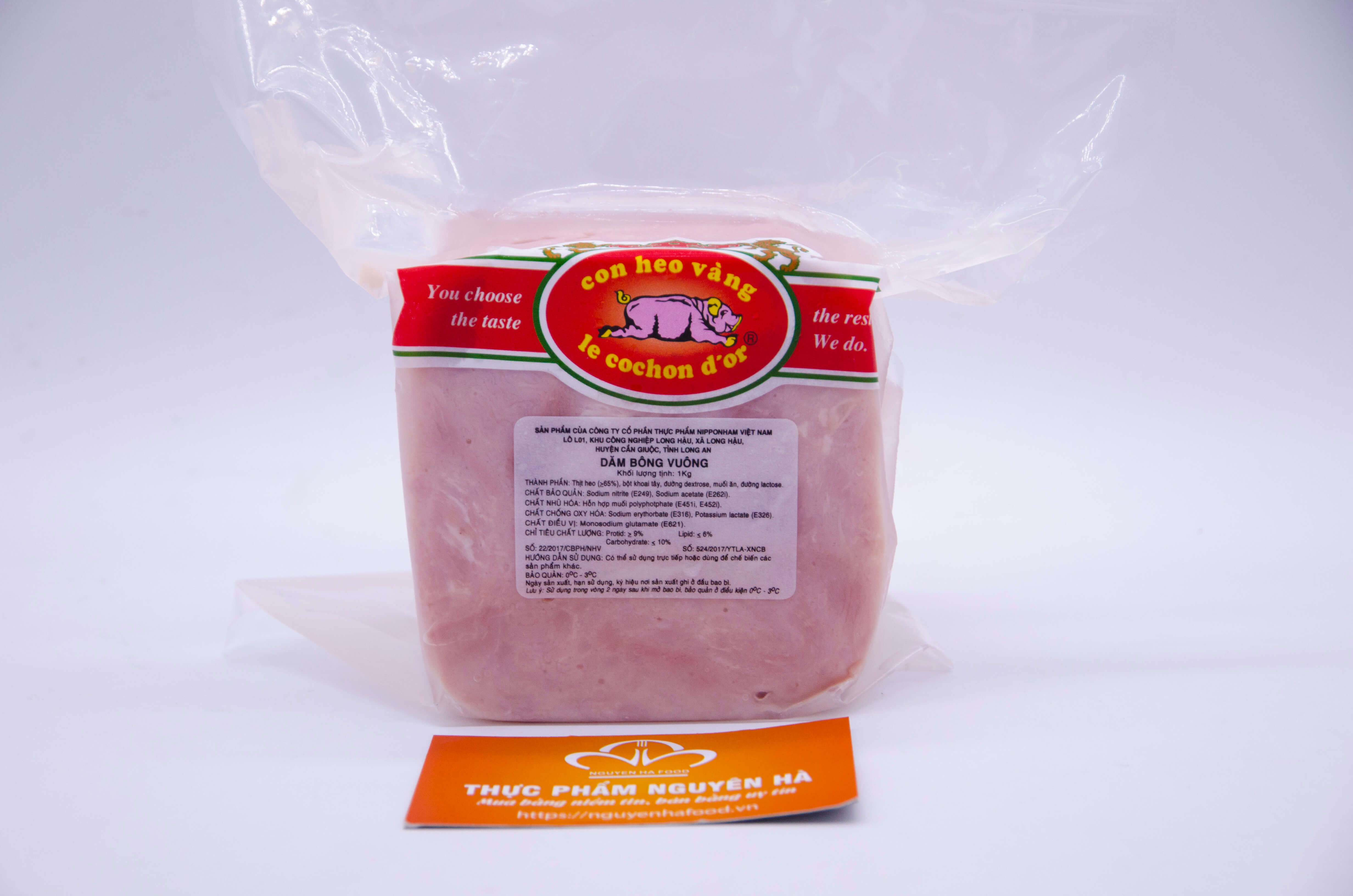 DĂM BÔNG VUÔNG NGUYÊN KHỐI (JAMBON) - SQUARE HAM (WHOLE) - 1 KG ...