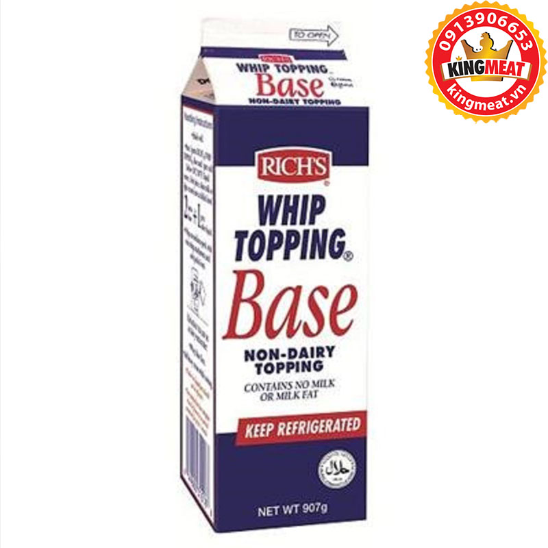 KEM CÔ ĐẶC RICH'S-RICH'S WHIP TOPPING BASE-HỘP 907gr | Nguyên Hà chuyên ...