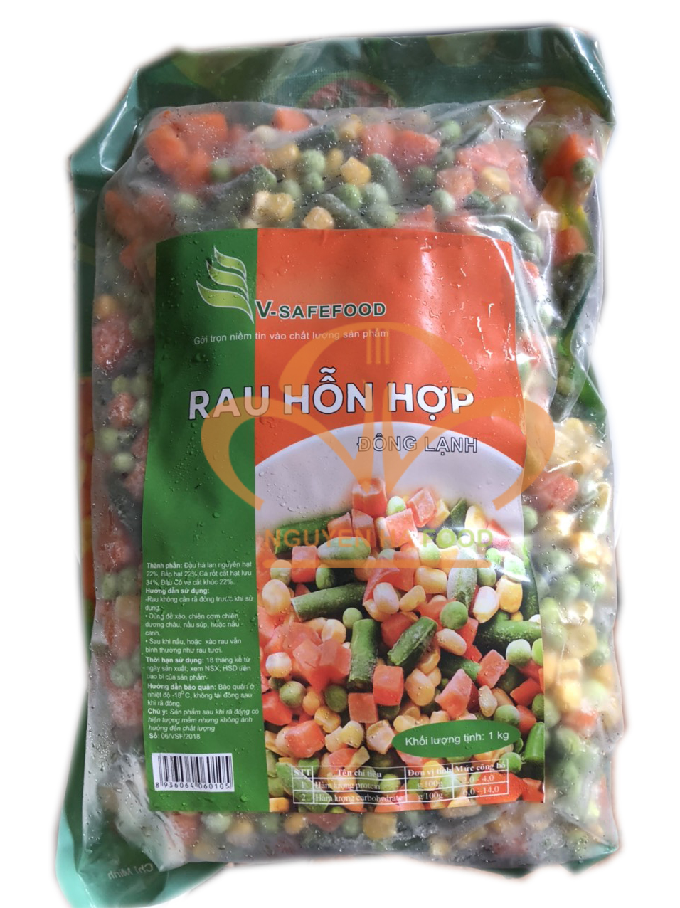 RAU CỦ HỖN HỢP ĐÔNG LẠNH DAT - SCHAUB (450GR/GÓI- 24 GÓI/THÙNG)